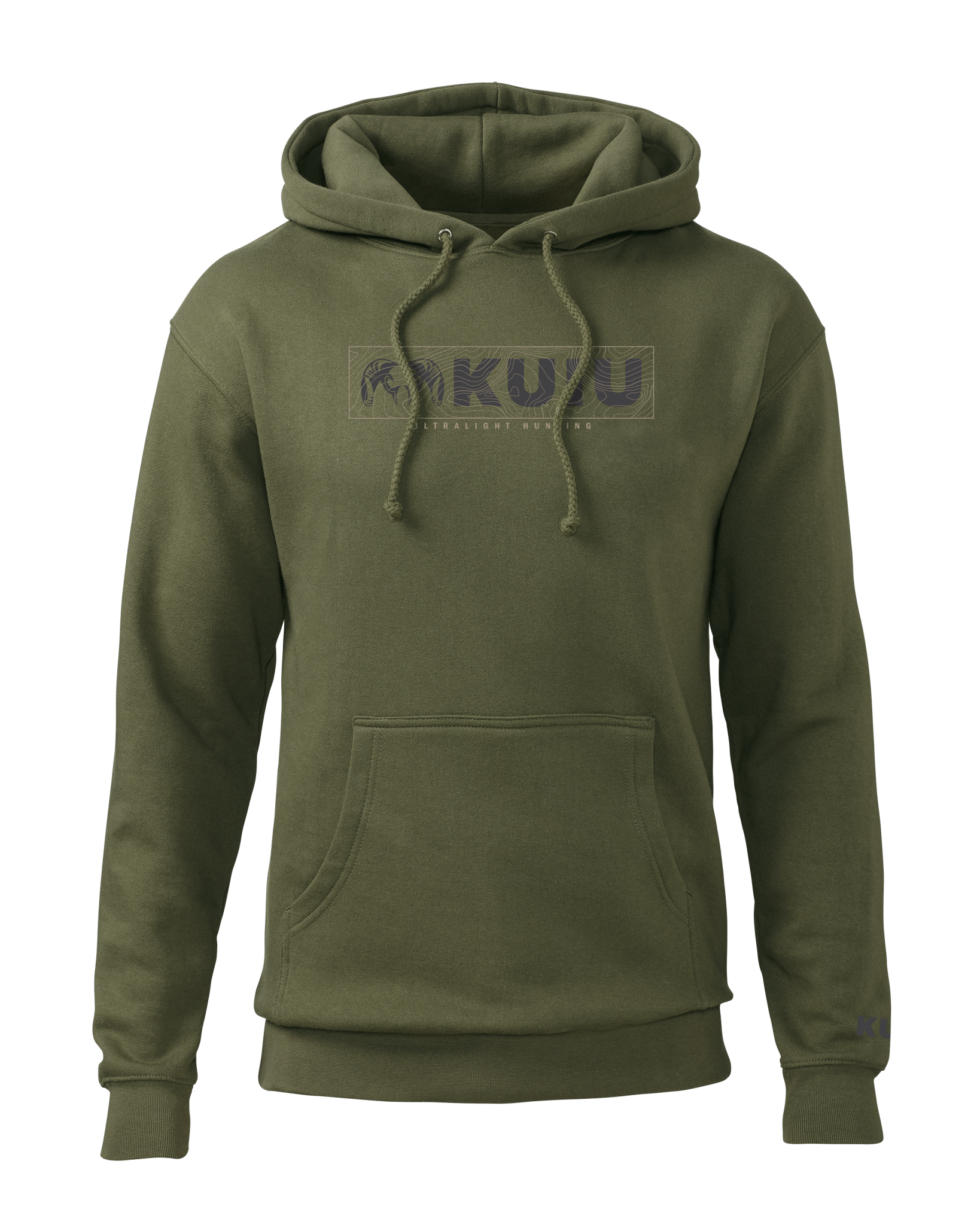 KUIU Topo Block Logo Hoodie | Army